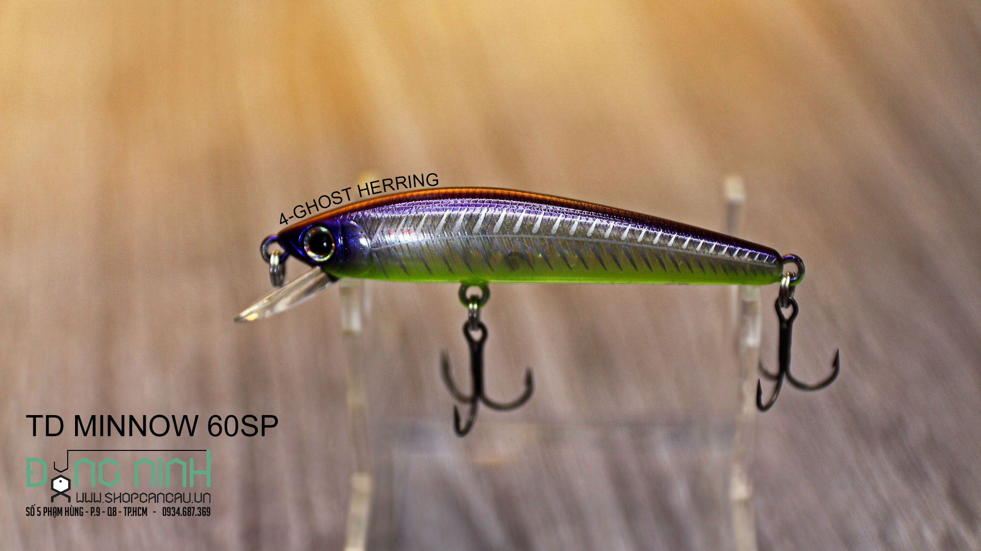 Mồi lure Daiwa TD Minnow 60SP - Made in Japan